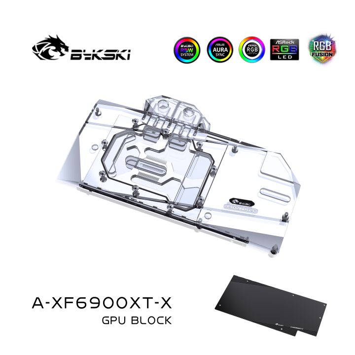 Bykski Gpu Water Cooling Block ใช้สำหรับ XFX Radeon RX 6800 XT ...
