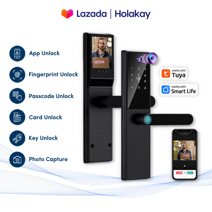 Holakay Biometric Eletronic Electric Door Lock Tuya Smart Locks for ...