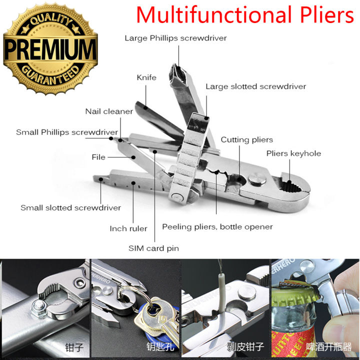 【Second Half Price】Swiss EDC Tech Portable Pocket Mini 15In1 Folding ...