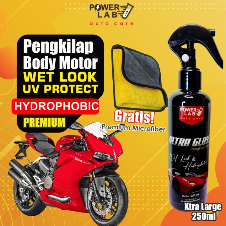 Powerlab Ultra Gloss Paket Cairan Spray Pengkilap Pengkilat Penggilap ...