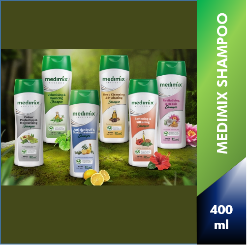 Medimix Ayurvedic Shampoo Volumising & Bouncing Anti Dandruff & Scalp ...
