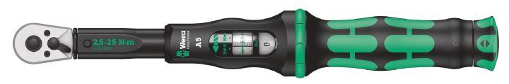 WERA Click-Torque A5 Drive 2,5 - 25 Nm, Torque wrench Drive 2,5 - 25 Nm ...