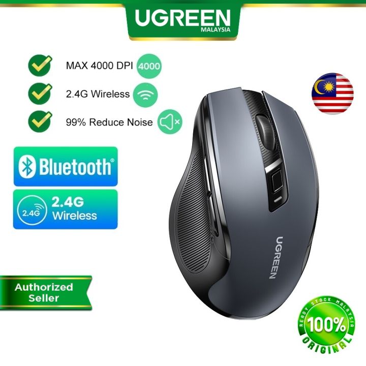 UGREEN Wireless Mouse USB Receiver Bluetooth Dual Mode Stable ...