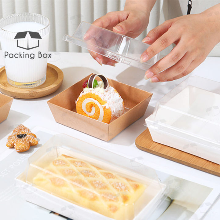 READY STOCK!!Kraft/White Paper Square and Rectangular Cake Box with ...