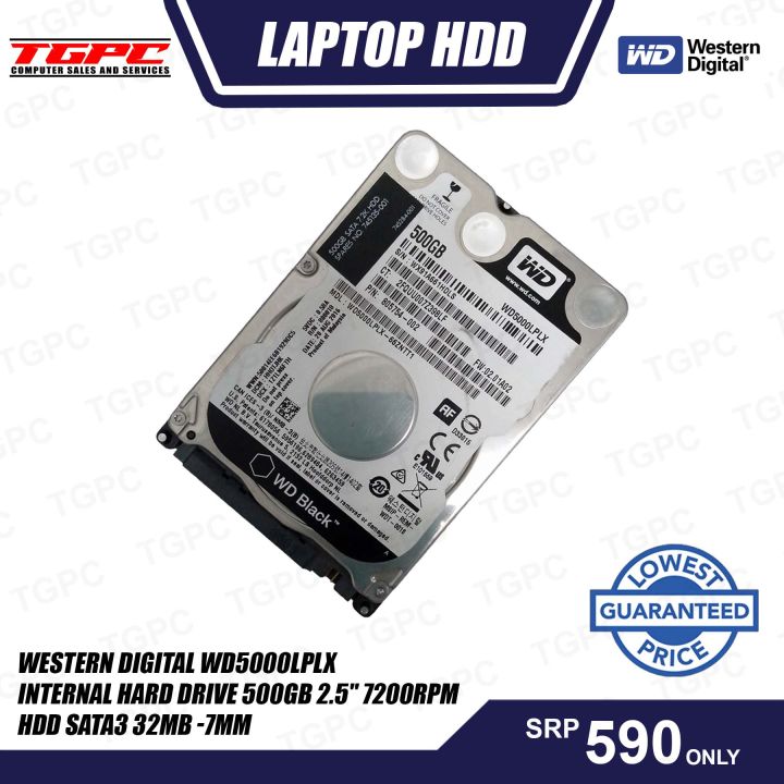 Laptop Hard Drive - Western Digital Slim Black WD5000LPLX 500GB 7200RPM ...