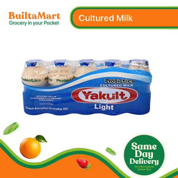 Yakult Light Probiotics Cultured Milk (5 x 80mL) - [Same Day Delivery cut off at 10:59AM ...