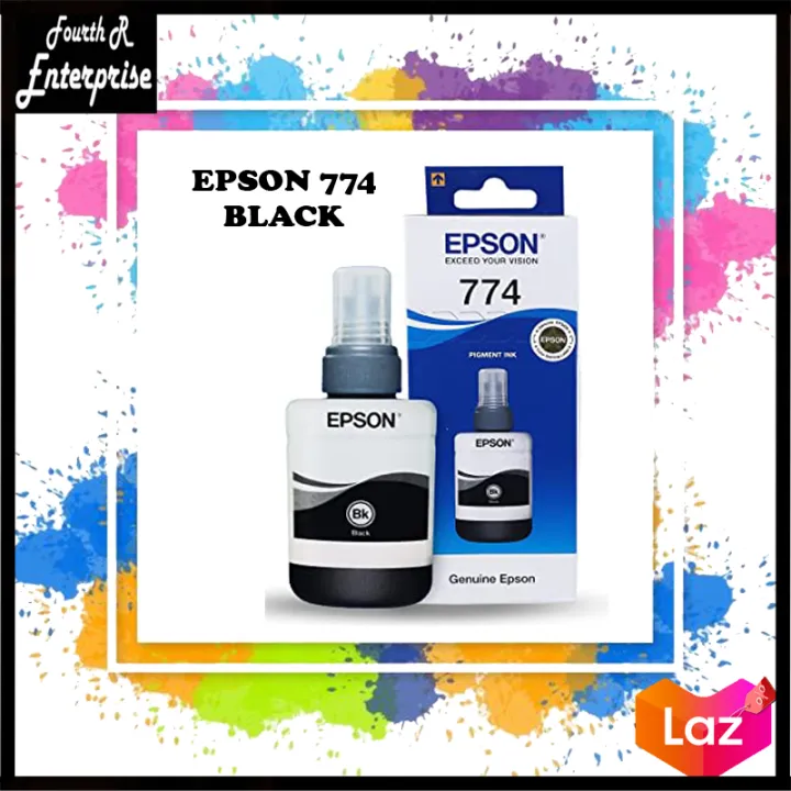 Epson 774 (T774) Pigment Original Ink Bottle Black | Lazada PH