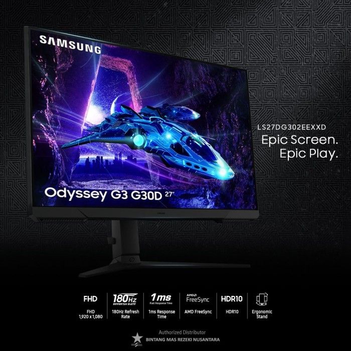 Monitor Samsung ODYSSEY G3 27" S27DG302 LS27DG302EEXXD S27DG302EE 180hz ...