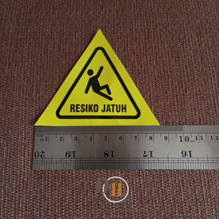 Stiker resiko jatuh mini - Fall risk - Stiker resiko jatuh segitiga ...