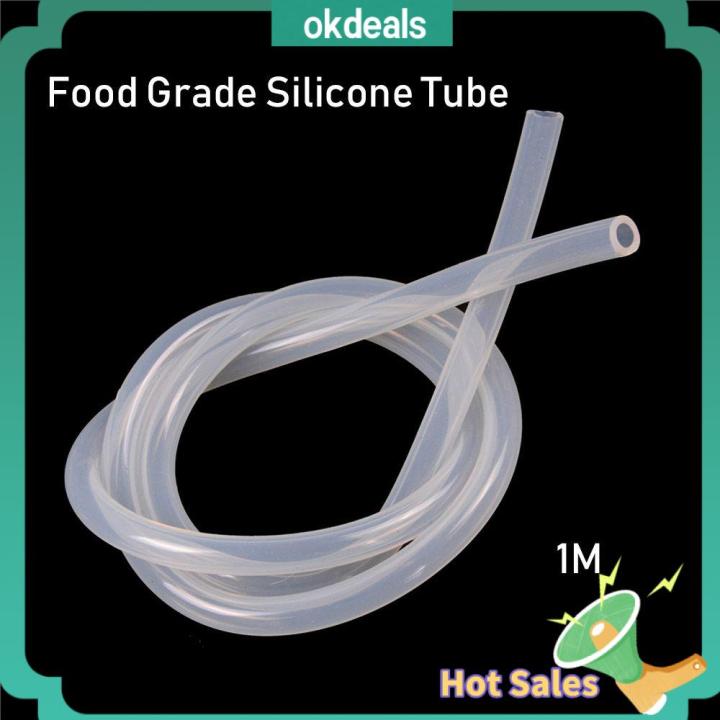 1M Food Grade Transparent Silicone Rubber Hose 4 5 6 7 8 9 10 11 12 14 16 mm Out Diameter ...