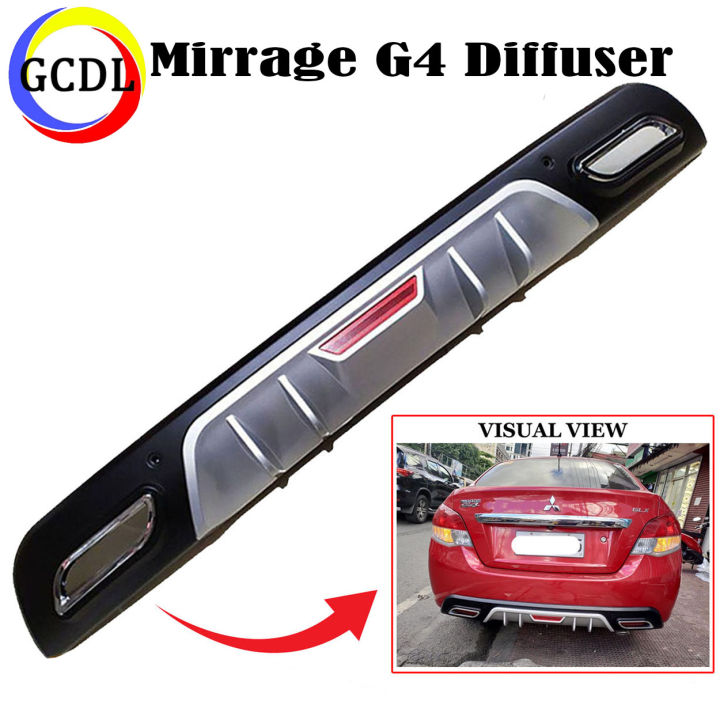 Mirage G4 2012 - 2017 Rear Bumper Diffuser | Lazada PH