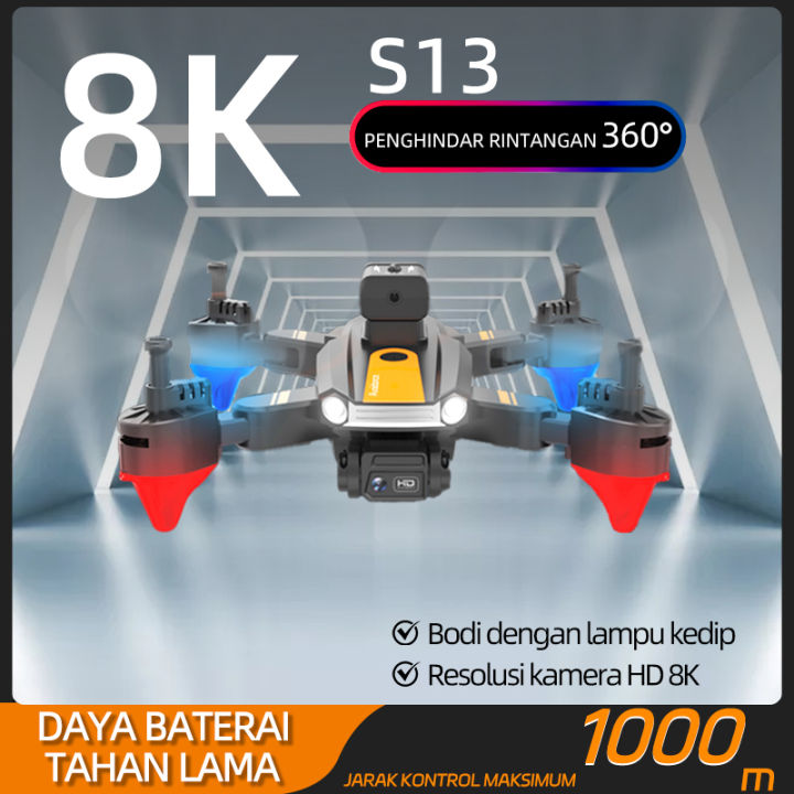 S13 Drone kamera jarak jauh fotografi udara profesional murah dual ...
