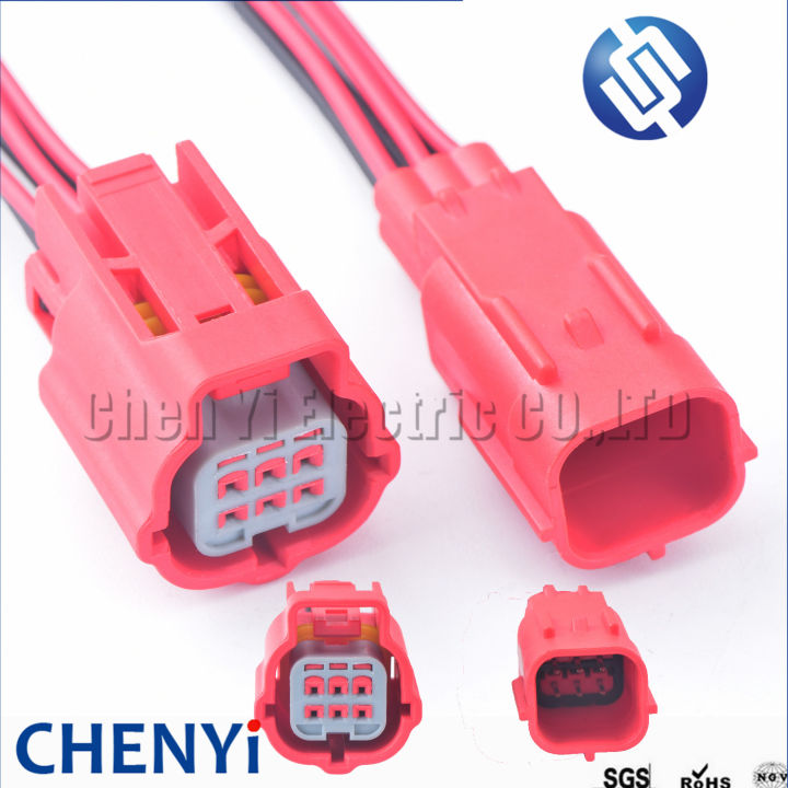 6 Pin （with 15cm wires）Car OBD Diagnostic Plug Auto Universal Socket ...