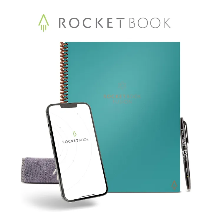 Rocketbook Fusion Smart Reusable Notebook - Calendar, To-Do Lists, and ...