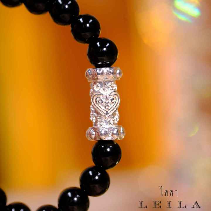 Leila Amulets ตะกรุด หล่อ นะอกแตก รุ่นแรก พร้อมกำไลหินฟรีตามรูป