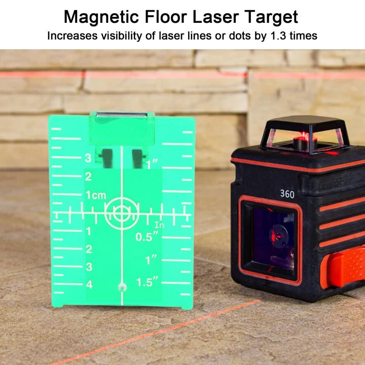 Laser Target Card Magnetic Floor Target Positioning Hole Design Inch ...