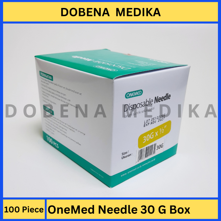 OneMed Needle Disposable 18 21 22 23 24 25 26 27 30 G isi 100 | Lazada ...