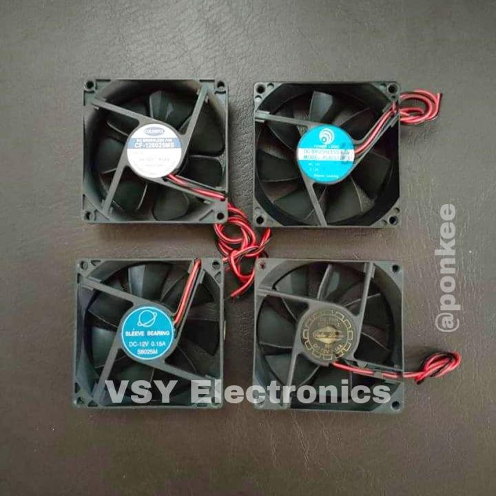 Computer Case Fan DIY 12 volts Blowers Cooler Exhaust Fans 80mm ...