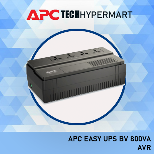 APC EASY UPS BV 800VA AVR (800VA, 230V, 3 Universal Outlets) UPS | Lazada
