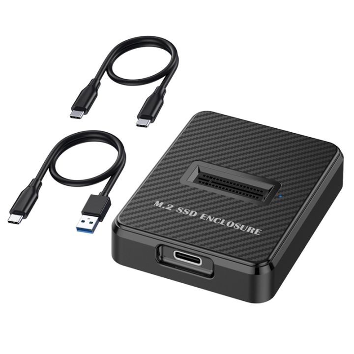 10Gbps Single Bay M.2 SSD Enclosure Hard Disk External Box NGFF/NVME M ...
