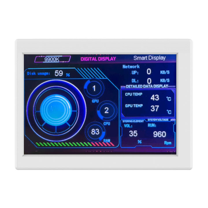 Smart Sensor 3.5 Inch IPS Monitor Display Computers Monitor CPU GPU ...