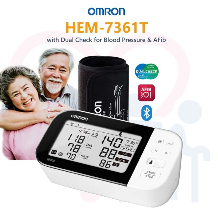 [5 Years Local Warranty] OMRON HEM 7361T Blood Pressure Monitor ...