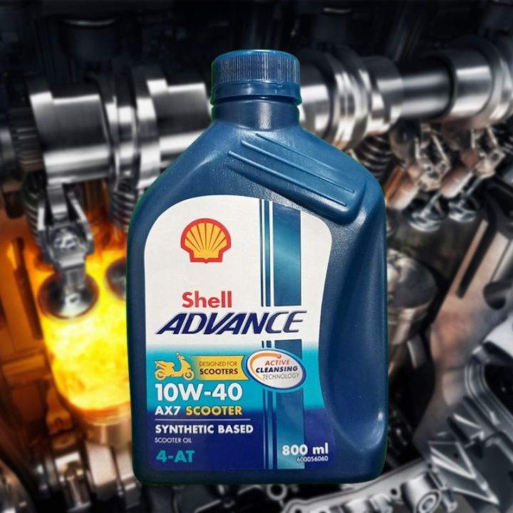 Shell Advance Fully Synthetic Based Engine Oil Ax7 10w-40 800ml | Lazada PH