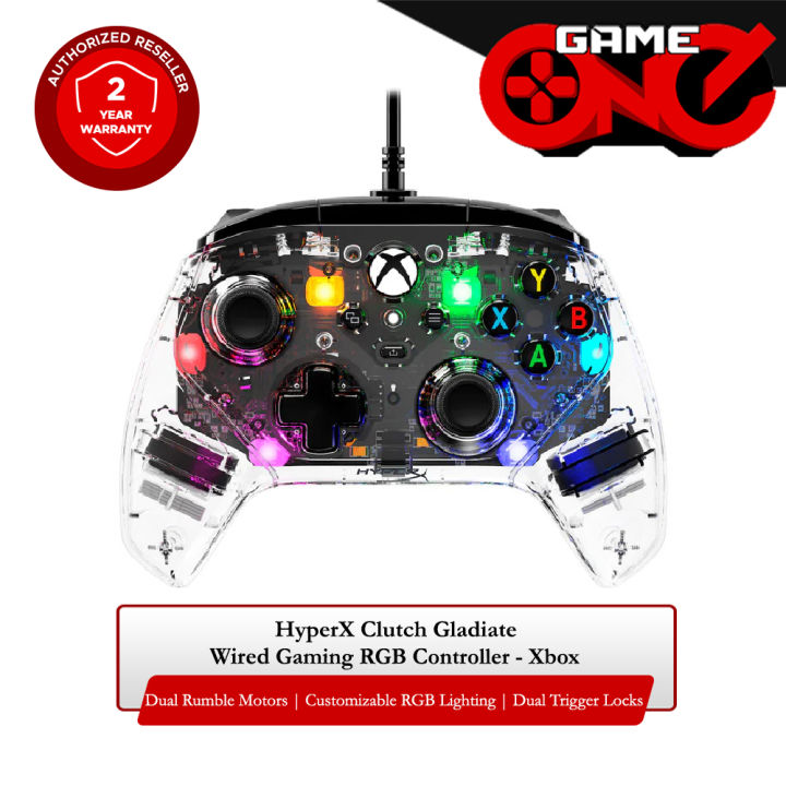 HyperX Clutch Gladiate Wired Gaming RGB Controller - Xbox (7D6H2AA ...