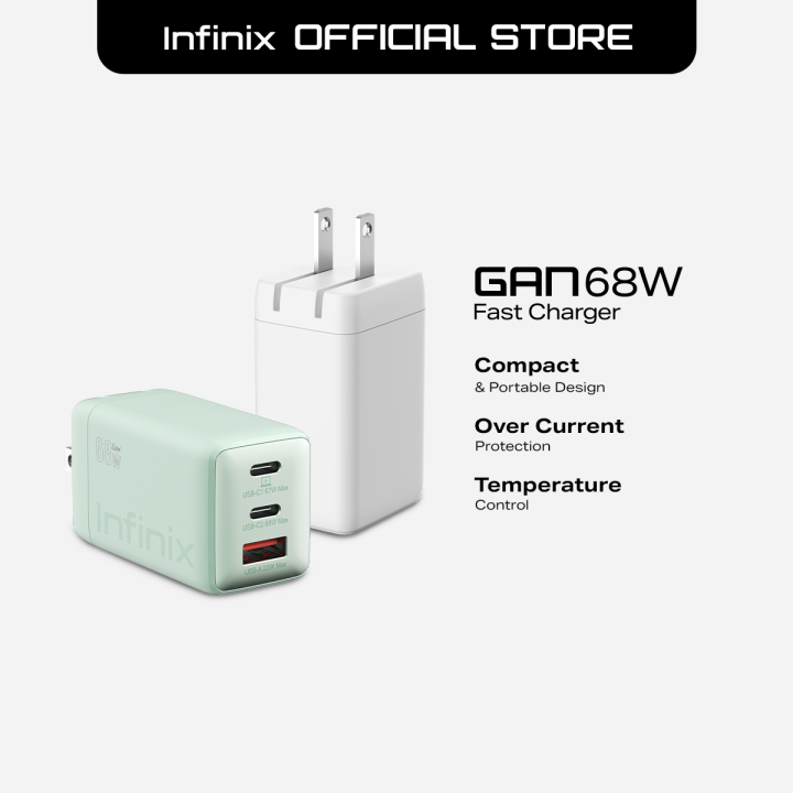 Infinix Gan 68W Fast Charger | Lazada PH