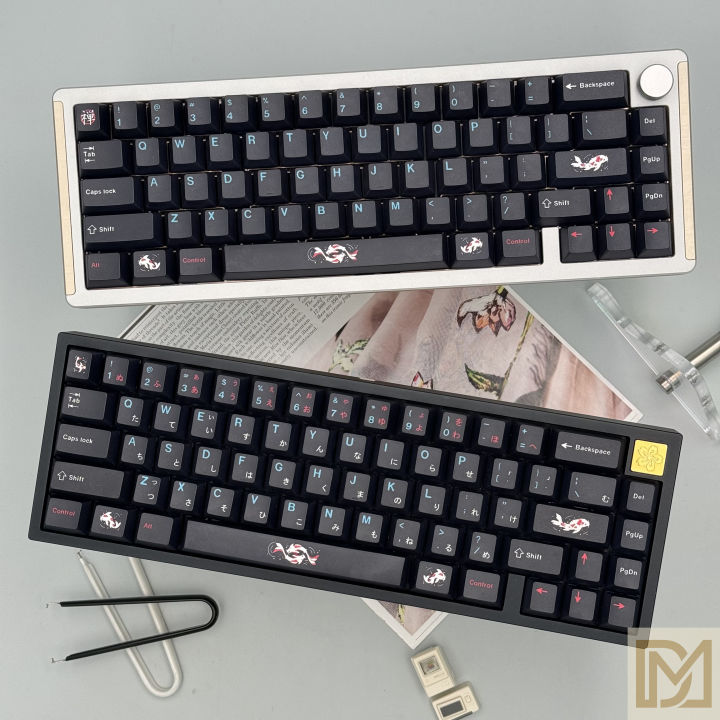 Zen Pond Keycap PBT Cherry Dye Sub 129pcs Fit All Layout Mechanical ...