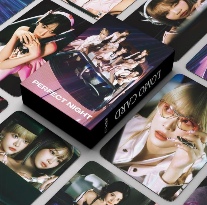 LE SSERAFIM Photocards Perfect Night Photocard LOMO Card Postcard ...