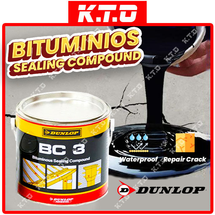 Dunlop BC3 2.5KG Bituminous Compound Waterproof Leak Repair Bitumen ...