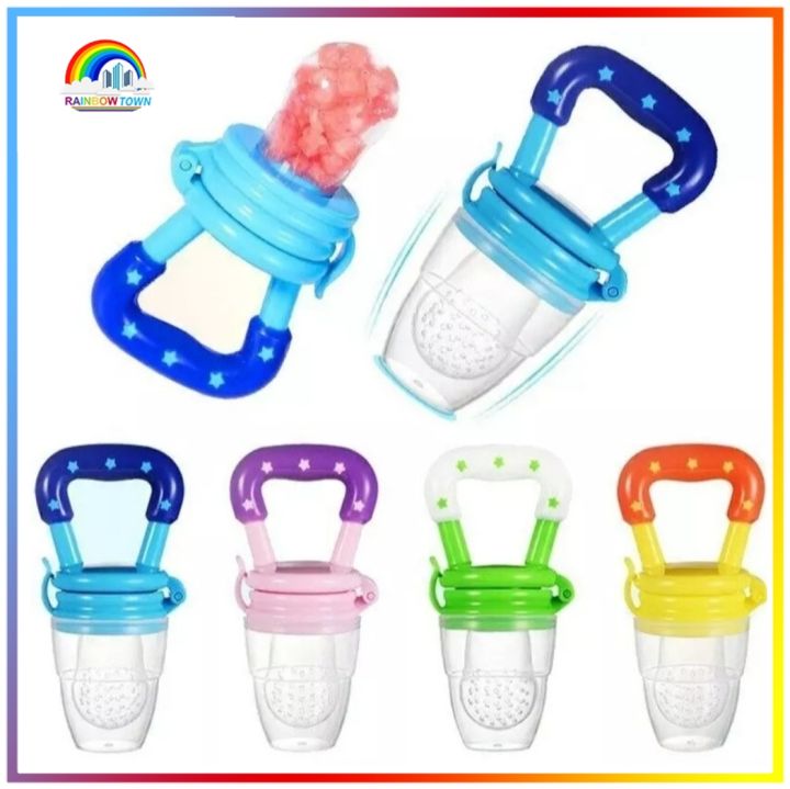 (RBT) Silicone Baby Pacifier Fruit Nipple Soother Toddler Fruits Food ...