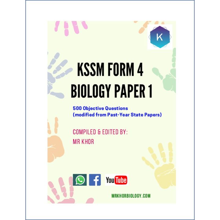 KSSM Form 4 Biology Objective Book (500 MCQs) | Score A+ for SPM | Lazada