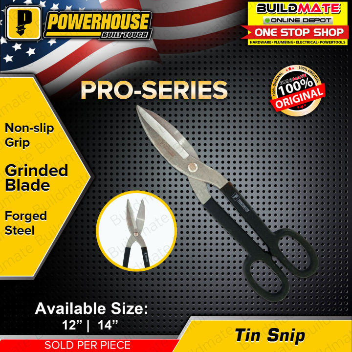 BUILDMATE Powerhouse PRO SERIES Tin Snip 12" 14" Cutting Scissor ...