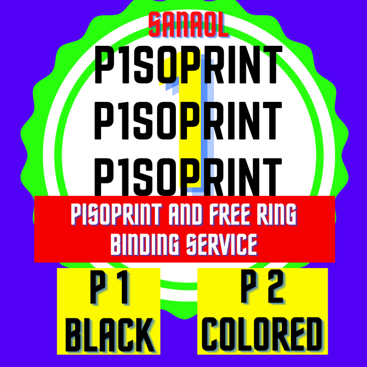 piso printing for all type of document black n white ₱1 | Lazada PH
