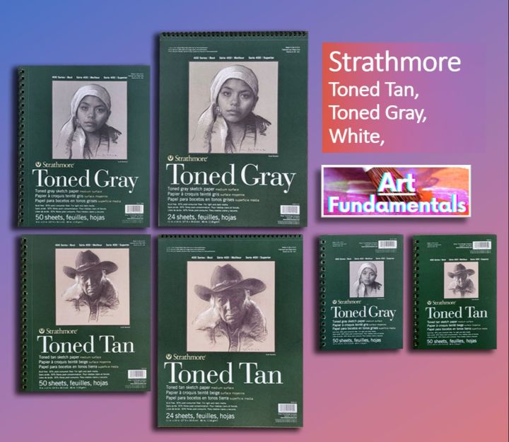 Strathmore Series 400 Sketchbook, Toned Tan, Toned Gray | Lazada PH