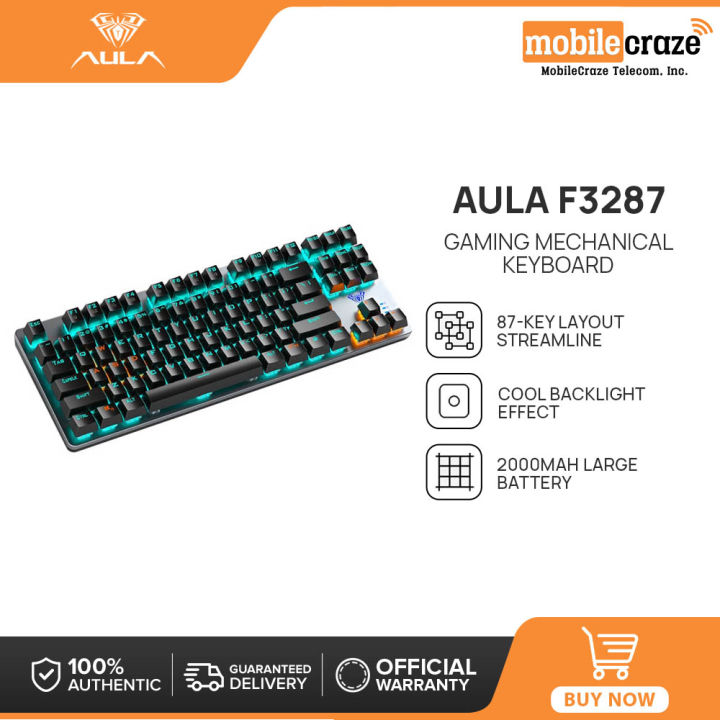 AULA F3287 Wired mechanical Dual Mode Keyboard 87-key Gaming Keyboard ...