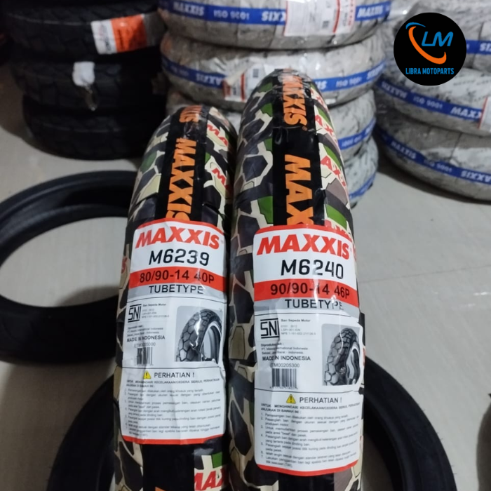 MAXXIS Ban Motor Matic Ring 14 Uk 80/90-14 & 90/90-14 Tubetype Beat ...