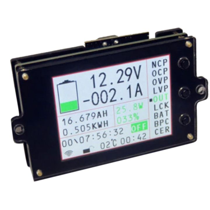 Wireless Battery Monitor Meter DC 120V 300A VOLT AMP AH SOC Remaining ...