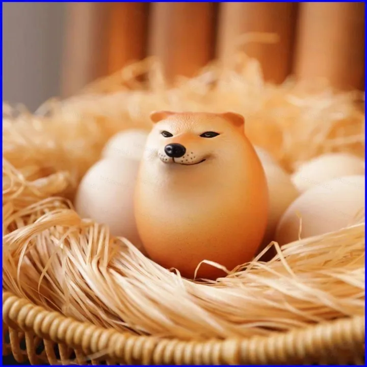 Búp Bê Đồ Chơi Nắn Bóp Đàn Hồi Giảm stress Hình Chú Chó shiba inu Trứng ...