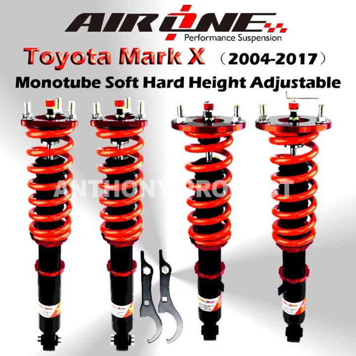 AIRONE Toyota Mark X GRX120 GRX130 Lexus IS250 Coilover Height ...
