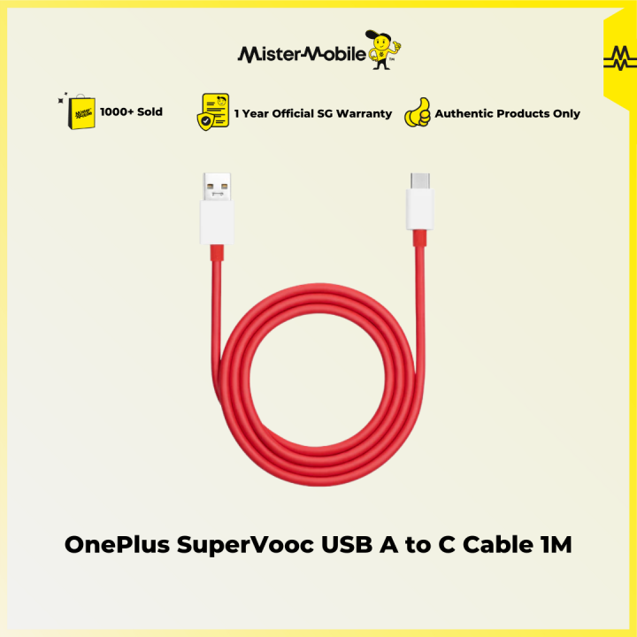 One Plus OnePlus SuperVooc USB A to C Cable 1M | Support Up To 100W ...