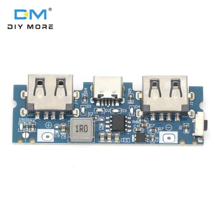 diymore 18650 แท่นชาร์จไฟ Dual USB 5V 2.4A โมดูลชาร์จไฟสำหรับมือถือ ...