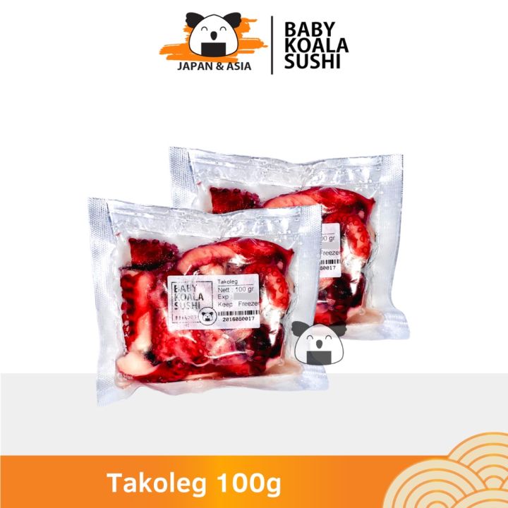 TAKO LEG Kaki Gurita Potong 100 g │ Boiled Octopus Leg Cut for Takoyaki ...