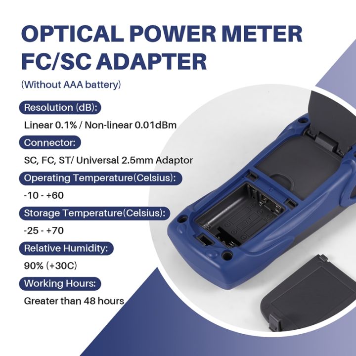 Handheld Optical Power Meter High Precision Optical Fiber Tester ...