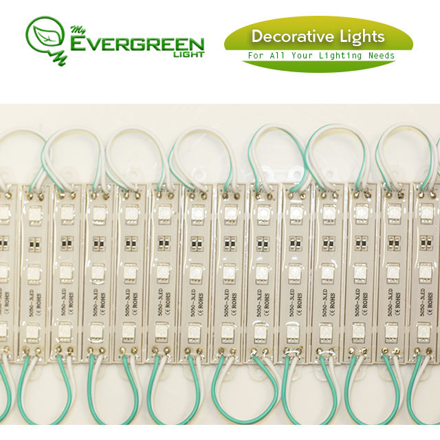 My Evergreen Light 3 LED Module Strip Light 12Volts Green / Blue ...