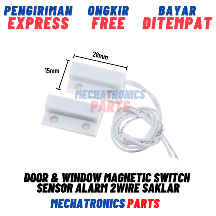 DOOR & WINDOW MAGNETIC SWITCH SENSOR ALARM REED 2WIRE SAKLAR MAGNET ...