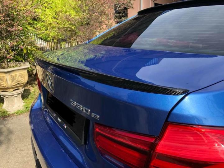 BMW F30 m sport performance Carbon fiber rear boot trunk ducktail lip ...