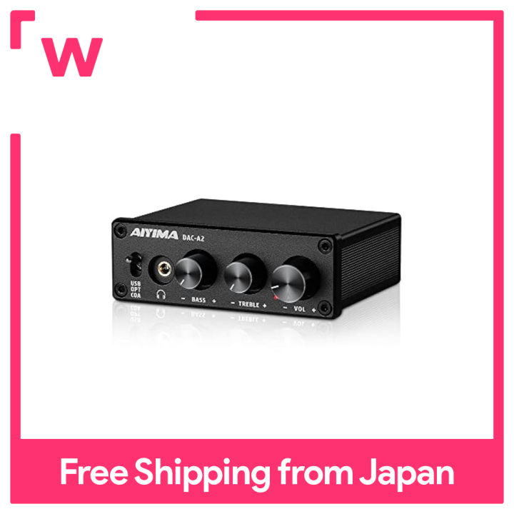 AIYIMA DAC-A2 Headphone Amplifier PC-USB/optical/coaxial input, RCA/3.5mm headphone output ...